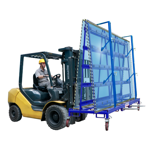 AUSAVINA OVERSIZED GLASS TRANSPORT CART - AOGTC11879